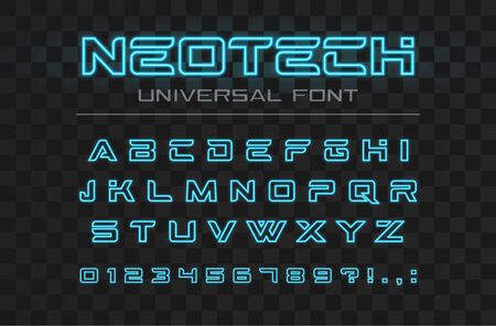 Vector of Neotech glowing font. Fast - ID:1-131764851 - Royalty Free Image - Stocklib