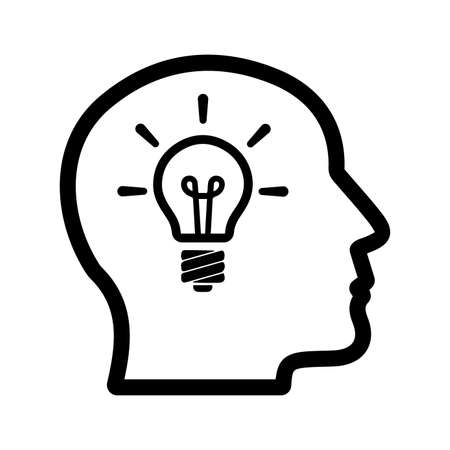 Idea making, thinking icon. - Well organized and editable Vector design ...