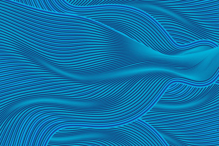 3D rendering wavy blue abstract lines texture texture background ...