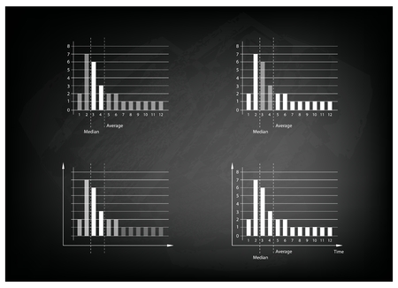 Illustration of Set of Fat Tailed and Long Tailed Distributions Chart ...