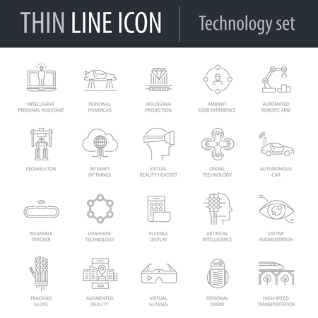Vector of Icons Set of Future - ID:124599979 - Royalty Free Image ...