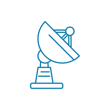 Base station line icon, vector illustration. Base station linear ...