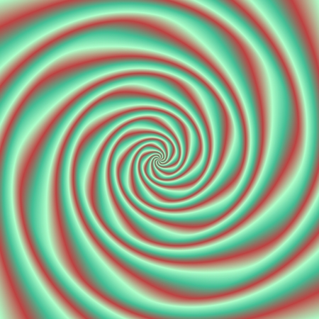 Red turquoise shining swirl in trendy complementary colors - digitally ...