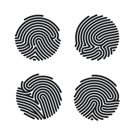 Vector of Set of Circle Fingerprint - ID:1-126021587 - Royalty Free ...
