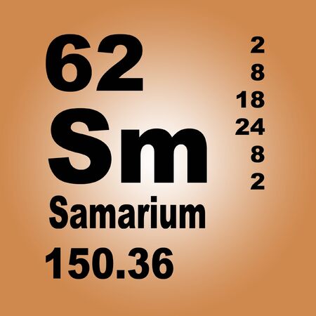 Samarium is a chemical element with symbol Sm and atomic number 62の素材 ...