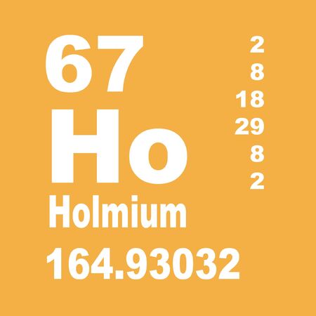Holmium is a chemical element with symbol Ho and atomic number 67.の写真素材 ...