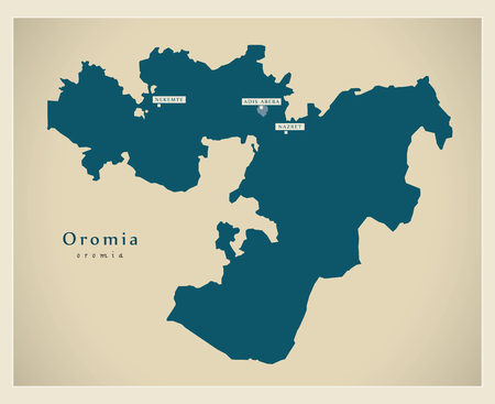 Modern Map - Oromia ET:: tasmeemME.com
