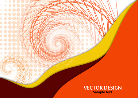 Horizontal A4 banner with a 3D abstract background of bright paper cut ...