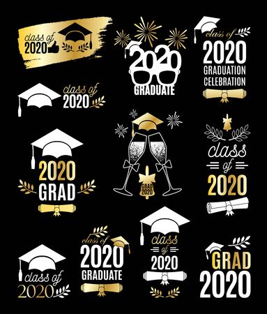 Vector of Graduation class of 2020 - ID:1-147459022 - Royalty Free ...