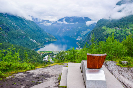 Photo of Chair on the Flydalsjuvet - ID:144652315 - Royalty Free Image ...