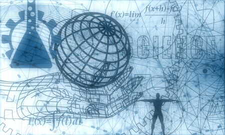 Abstract futuristic stripe line pattern with gear wheel and math ...