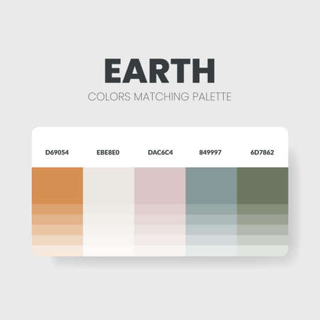 Vector of Earth tone color palettes or - ID:1-185714950 - Royalty Free ...