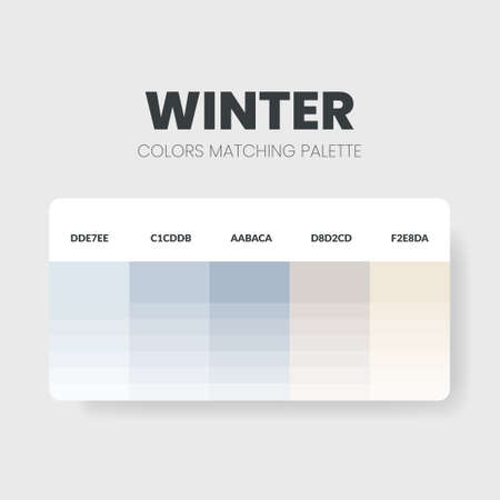 Vector of Winter tone colour schemes - ID:1-188499598 - Royalty Free ...
