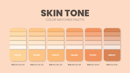 Vector of Skin tone theme color palettes - ID:200651037 - Royalty Free ...