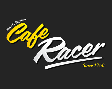 Vector of Cafe Racer Vector Lettering - ID:118829119 - Royalty Free ...
