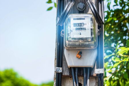 Photo of Electricity meter, current - ID:1-146597556 - Royalty Free ...