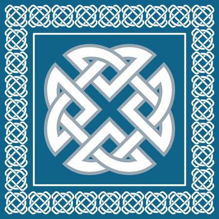 Celtic knot, symbol represents four elements Earth, Fire, Water, Air ...