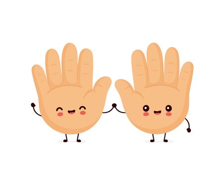 Vector of Cute smiling happy human hand - ID:1-135373429 - Royalty Free ...