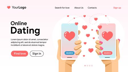 Online dating and love search. Find a couple via smartphone in the ...
