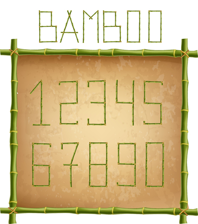 Ilustración del Vector bamboo numerals digits - ID:1-117007146 - Imagen ...