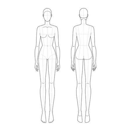 Vector of Fashion template 9 head for - ID:138462467 - Royalty Free ...