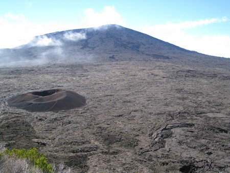 Formica Leo and Fournaise volcanoes in Reunion Island with a patch of ...