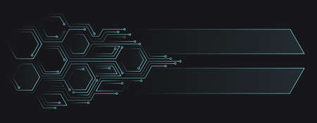 Vector abstract illustration. Chip concept, future, cyberpunk, computer ...
