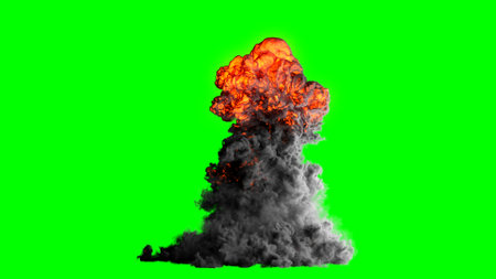 Photo of Realistic fire blast explosion - ID:1-192006007 - Royalty Free ...