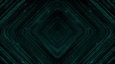 Volumetric 3d rendering of a straight matrix tube with a square hole ...