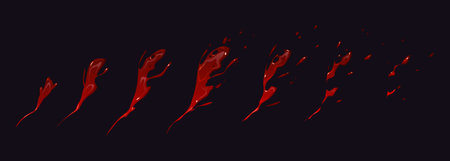 Vector of Blood splash animation sprite - ID:1-194643356 - Royalty Free ...