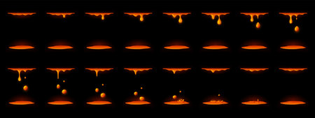 Vecteur de Falling liquid lava drops - ID:197527371 - image libre de ...