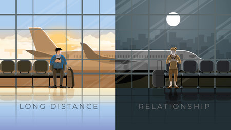 Long distance relation of men and women live in different time zone ...