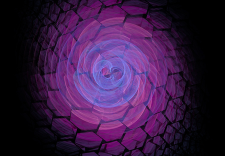 Stylized images of color and intersecting spiral lines. The infinity of ...