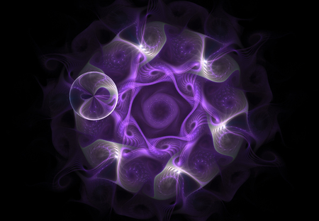 Stylized images of flowers and intersecting spiral lines. The infinity ...