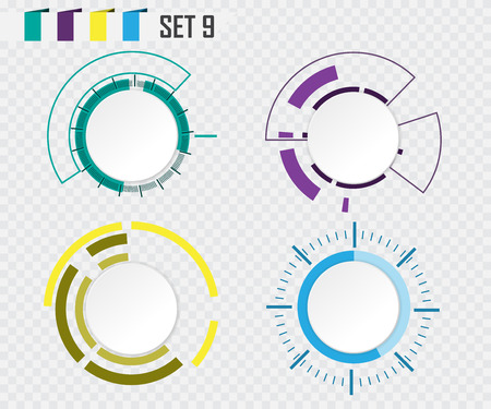 Abstract technology circle grey white and colorful communication design ...