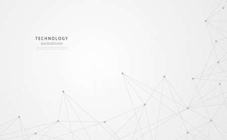 Modern abstract network science connection technology internet and ...