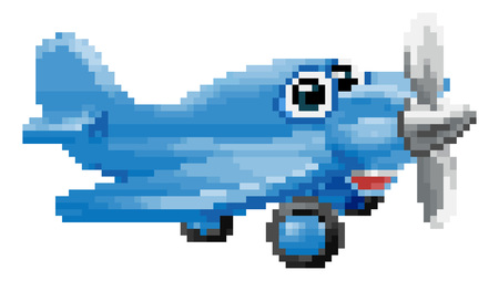 Vector of Airplane 8 Bit Pixel Game Art - ID:1-116873989 - Royalty Free ...