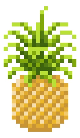 Vector of Pineapple Pixel Art 8 Bit - ID:1-127198879 - Royalty Free ...