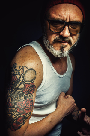 Old man tattoo Images - Search Images on Everypixel