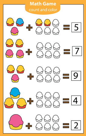 Mathematics workshhet. eduational game for children. Counting, Learning ...