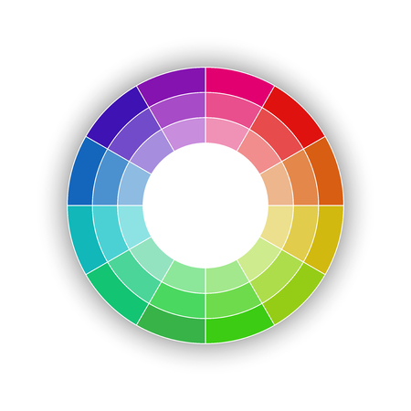 Vector of Round color palette isolated - ID:1-110287016 - Royalty Free ...