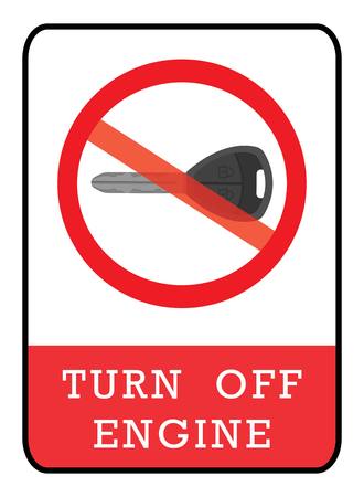 Vector of Turn off engine icon.turn off - ID:1-124096512 - Royalty Free ...