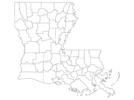 Vector of White Outline Parishes Map of - ID:1-139627701 - Royalty Free ...