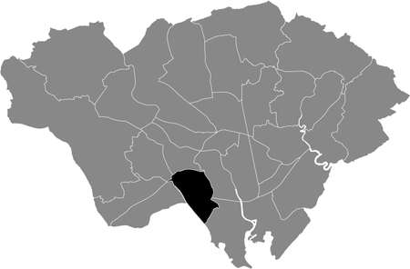 Vector of Black location map of the - ID:1-177476352 - Royalty Free ...