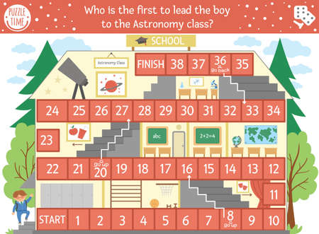 Vector of Back to school board game for - ID:151748201 - Royalty Free ...