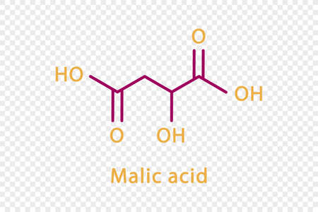 Vecteur de Malic acid chemical formula. - ID:180237086 - image libre de ...