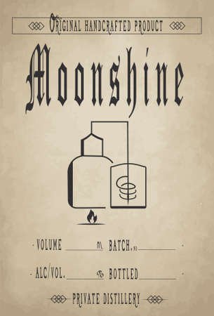 Vector of Moonshine label vector image - ID:1-182197678 - Royalty Free ...
