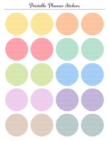 Vector of Chevron circle stickers. - ID:1-188838302 - Royalty Free ...