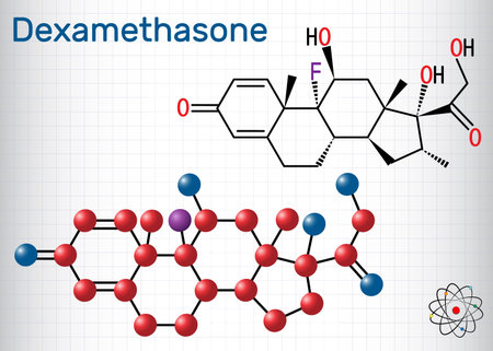 Vector of Dexamethasone molecule. This - ID:1-128375355 - Royalty Free ...