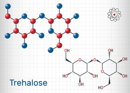 Trehalose, tremalose carbohydrate molecule. Also known as mycose. Is a ...